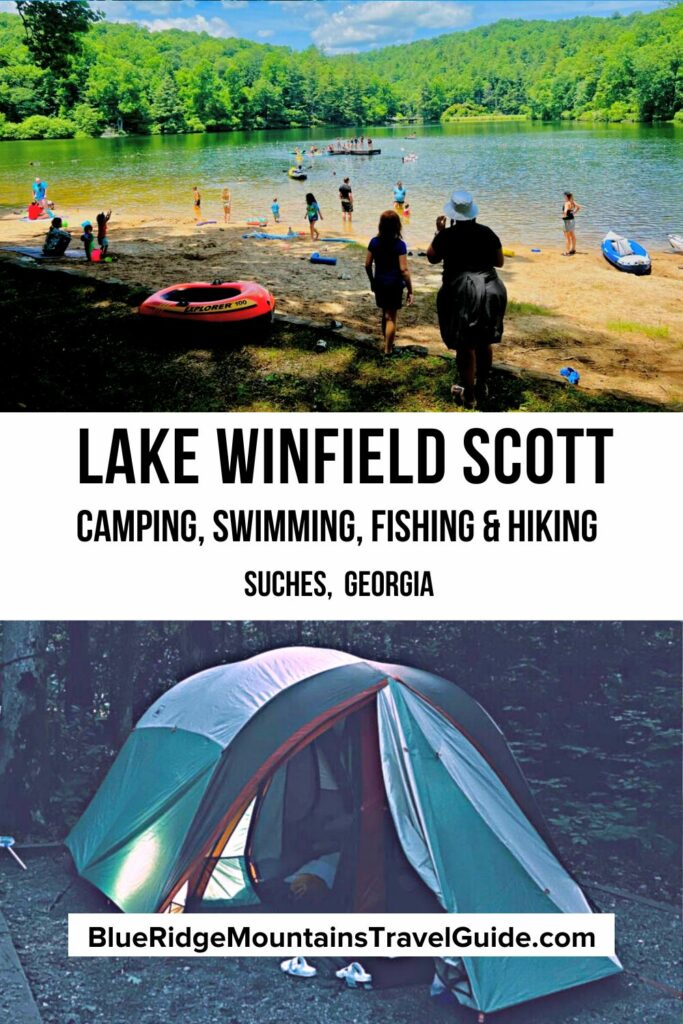 Visiting Lake Winfield Scott in Suches GA (Near Blairsville)