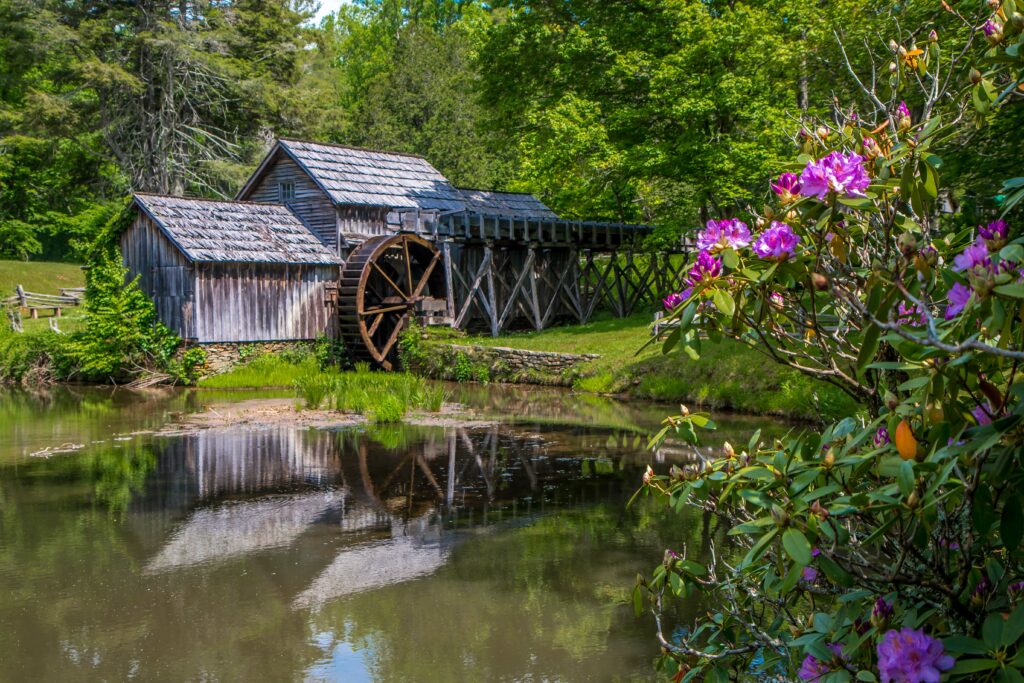 Exploring Mabry Mill on the Blue Ridge Parkway in Virginia