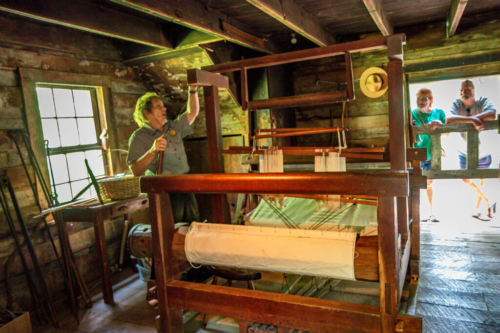 Exploring Mabry Mill on the Blue Ridge Parkway in Virginia
