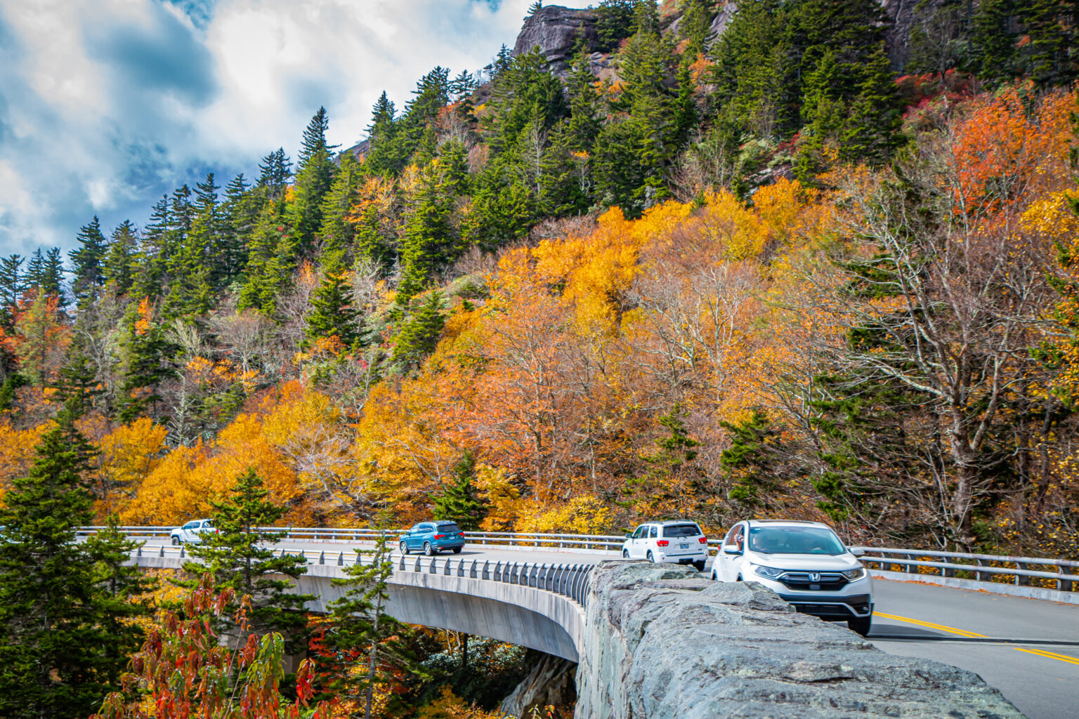 The Linn Cove Viaduct Trail, Visitor Center & History (BRP MP 304.4)