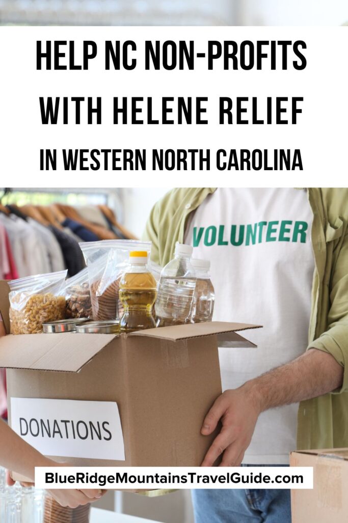 30 Western NC Non-Profits Helping with Helene Relief & Recovery